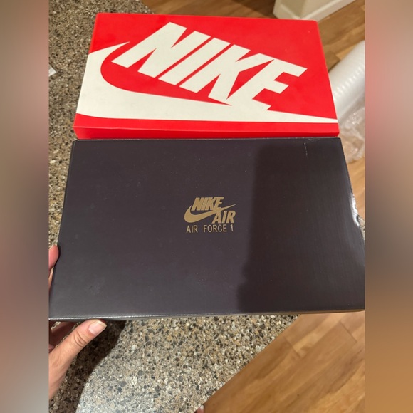 Nike | Storage & Organization | Nike Air Force Black Box With Gold Logo ...
